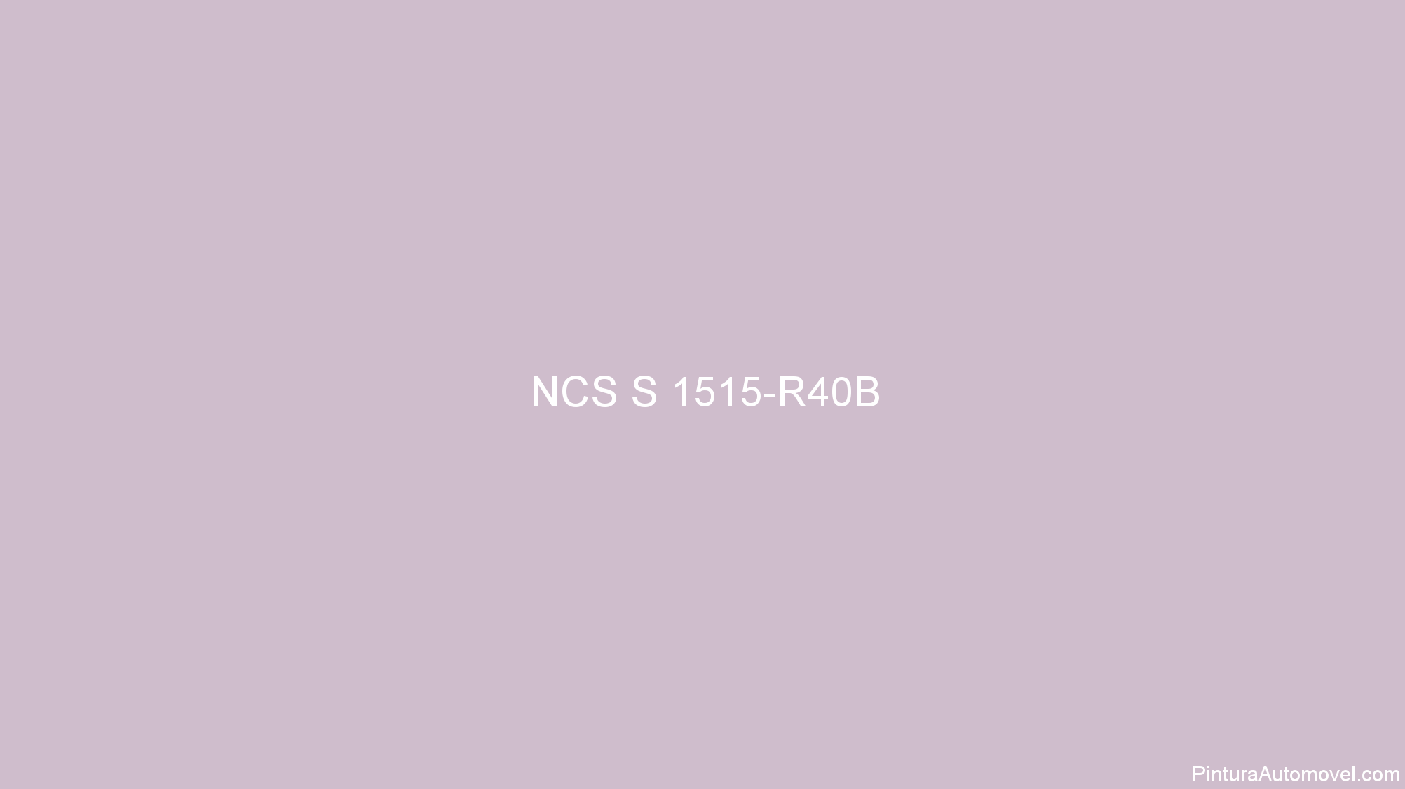 S 1515-R40B : Cor NCS S 1515-R40B | PinturaAutomovel.com